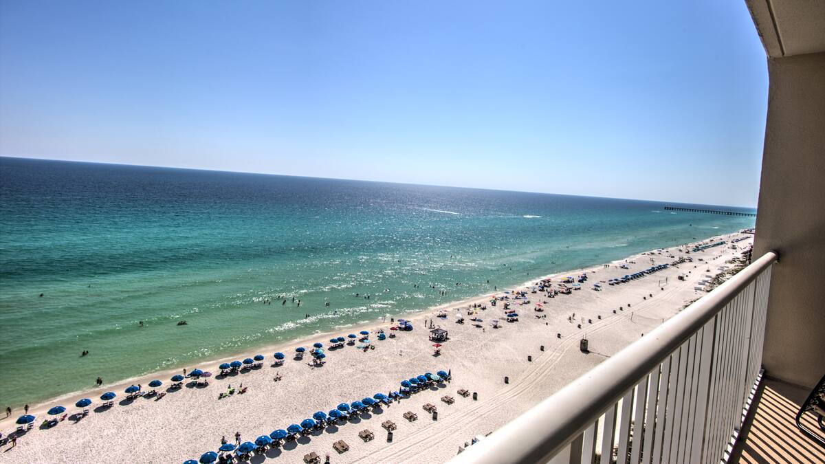 Sandy cheeks at PCB, Beach Ocean Front
